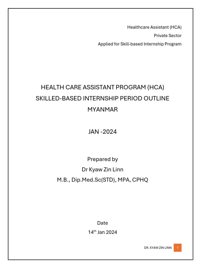 HCA Skill-Based Internship Program | PDF | Health Care | Nursing