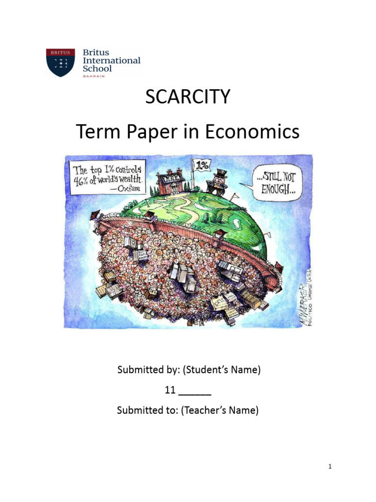 Sample Term Paper Sample | PDF | Economies | Economics