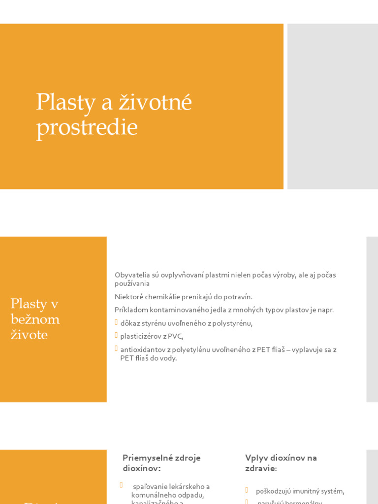 Plasty A Životné Prostredie | PDF