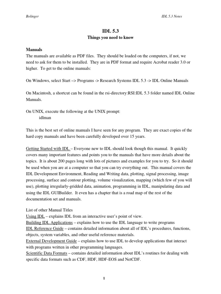 IDL Lecture1 | PDF | Software Engineering | Computer Science IDL Lecture1 | PDF | Software Engineering | Computer Science