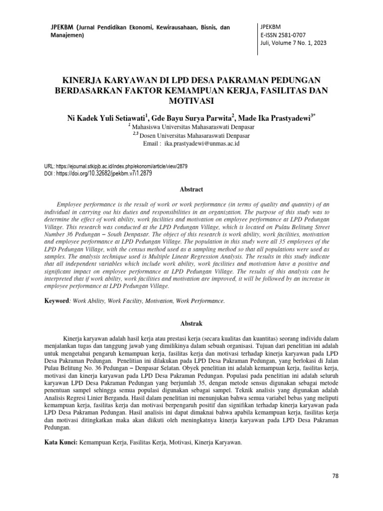 Fenomen LPD Mengwi | PDF