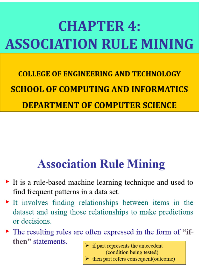 Chapter 4 Association Rule Mining1 Pdf Cognitive Science Information Technology