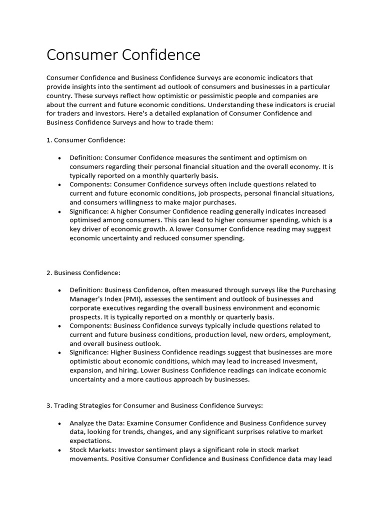 Consumer Confidence | PDF