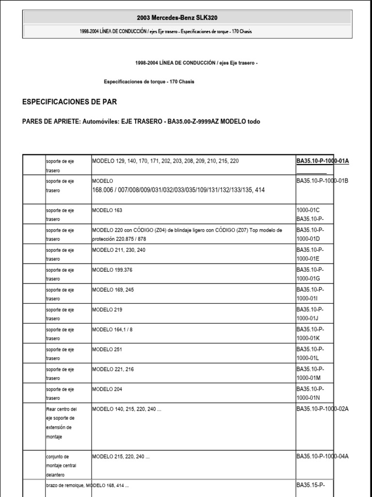 REAR AXLE TORQUE - En.es | PDF | Eje | Partes de vehículo