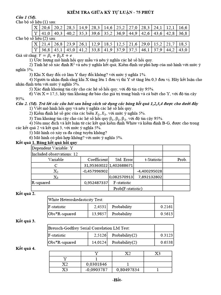 De Thi GK KTL Tu Luan 31032022 | PDF