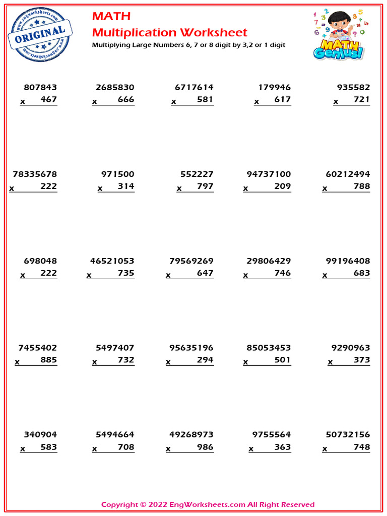 Basic Multiplication | Download Free PDF | Arithmetic | Multiplication