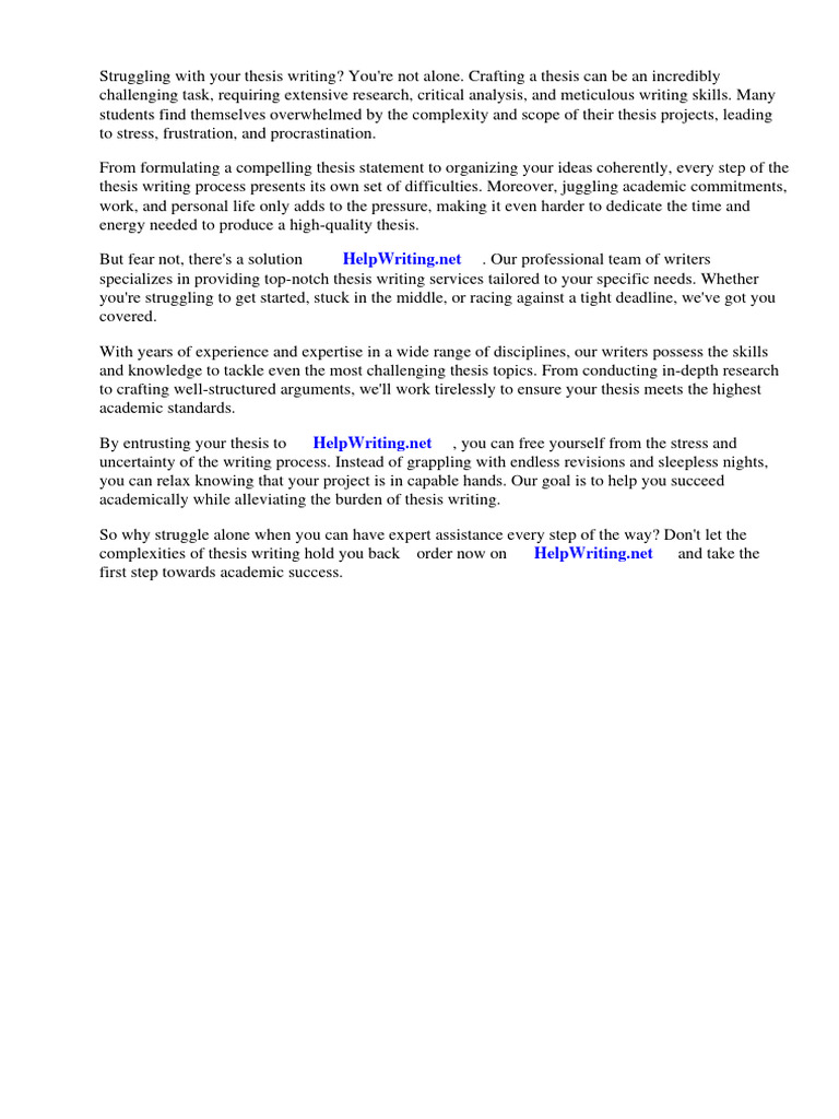 Auto Thesis Writer | PDF