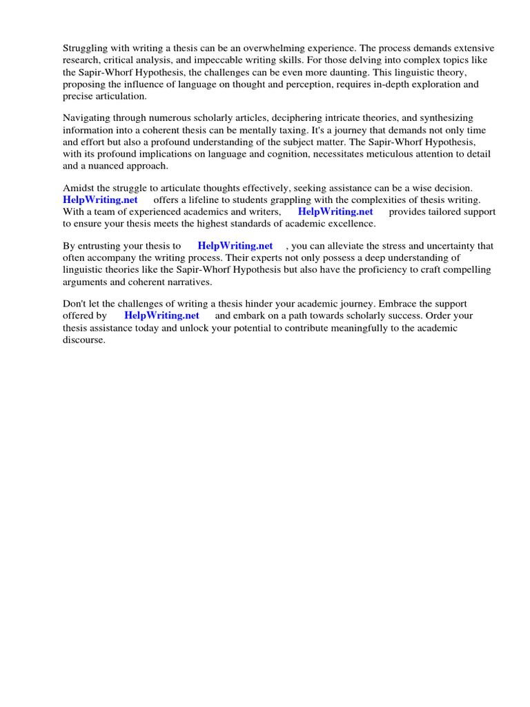 Sapir Whorf Hypothesis PDF | PDF | Linguistics | Human Communication