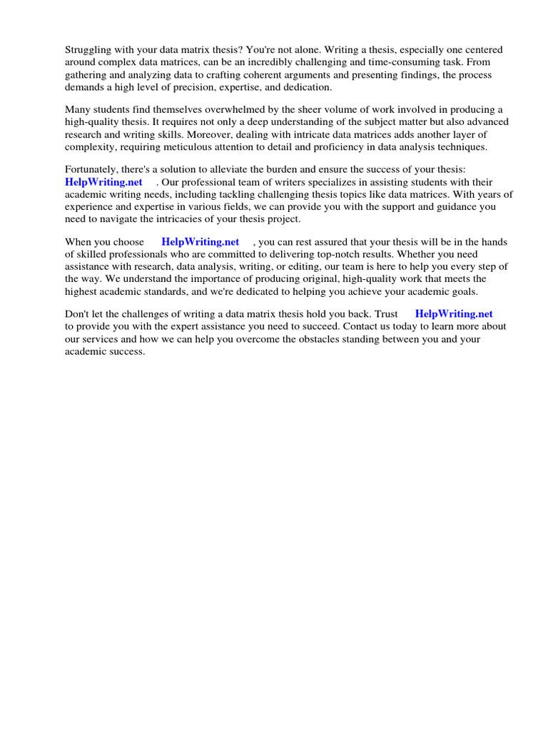 Data Matrix Thesis | PDF | Data | Computer Security