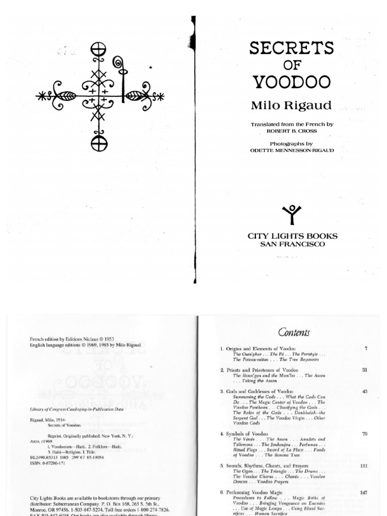 Milo Rigaud Secrets of Voodoo Compress | PDF | Haitian Vodou | Magic ...
