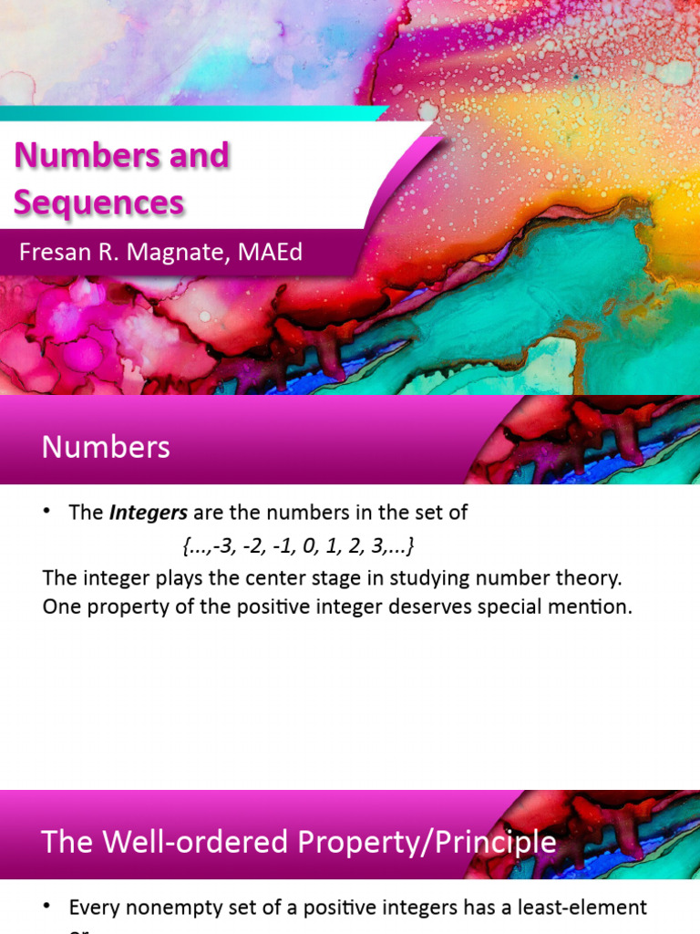 Lesson 1 Number and Sequences | Download Free PDF | Numbers | Set ...