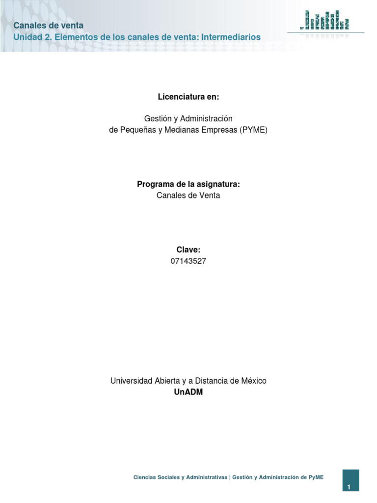 GCAV U2 Contenido 2023 1 | PDF | Marketing | Producto (Negocio)