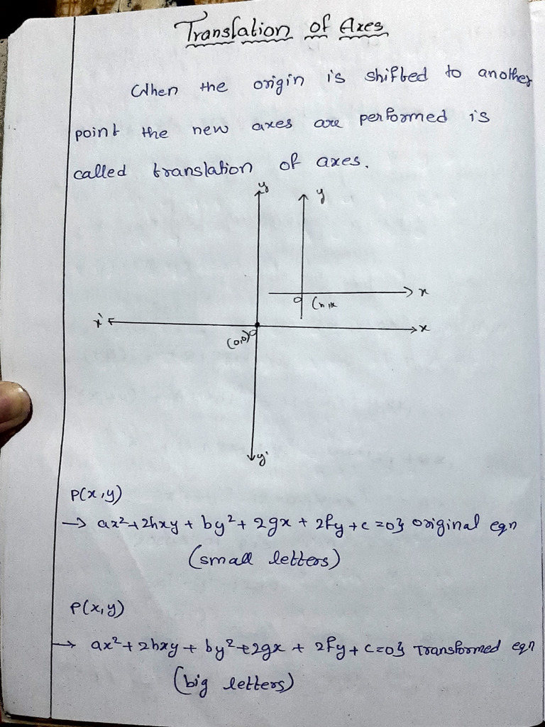 Transition of Axes | PDF
