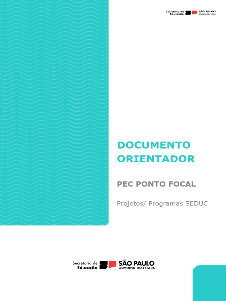 Documento Orientador - PEC Ponto Focal - 2024 | PDF | Pedagogia ...
