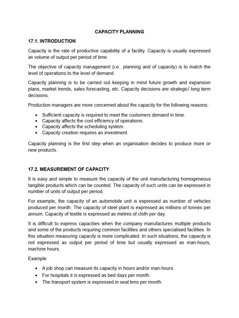 Cap Planning | PDF | Labour Economics | Inventory