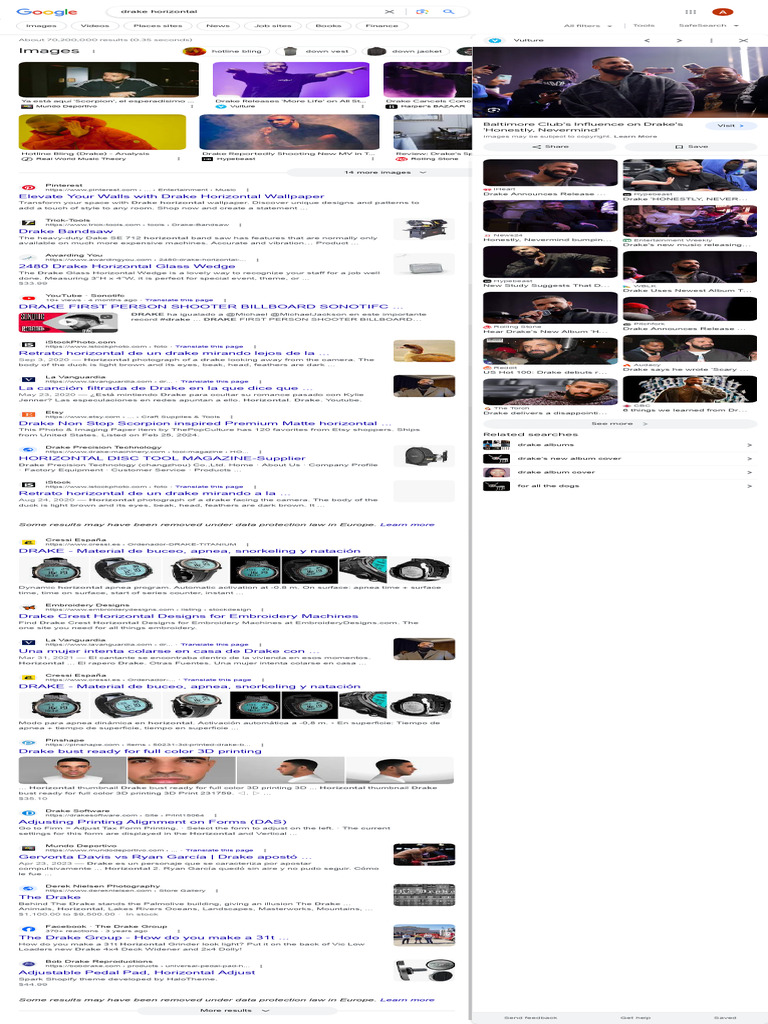 Drake Horizontal - Google Search | PDF | Drake (Musician)