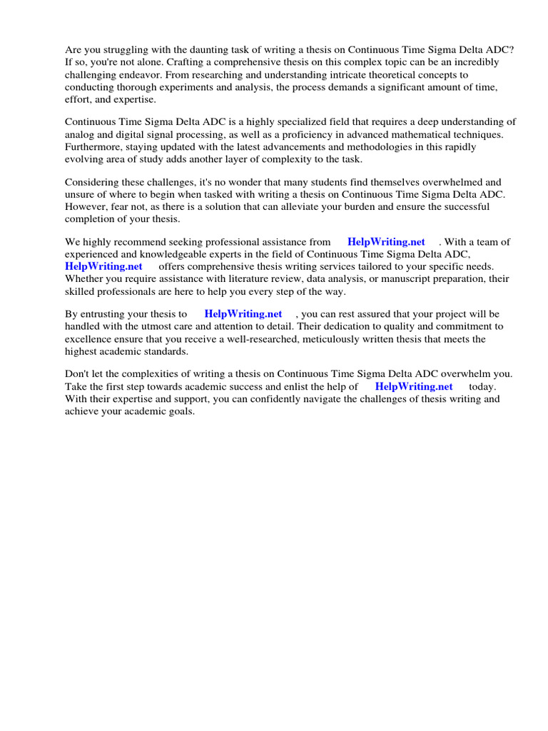 Continuous Time Sigma Delta Adc Thesis | PDF | Computers Continuous Time Sigma Delta Adc Thesis | PDF | Computers