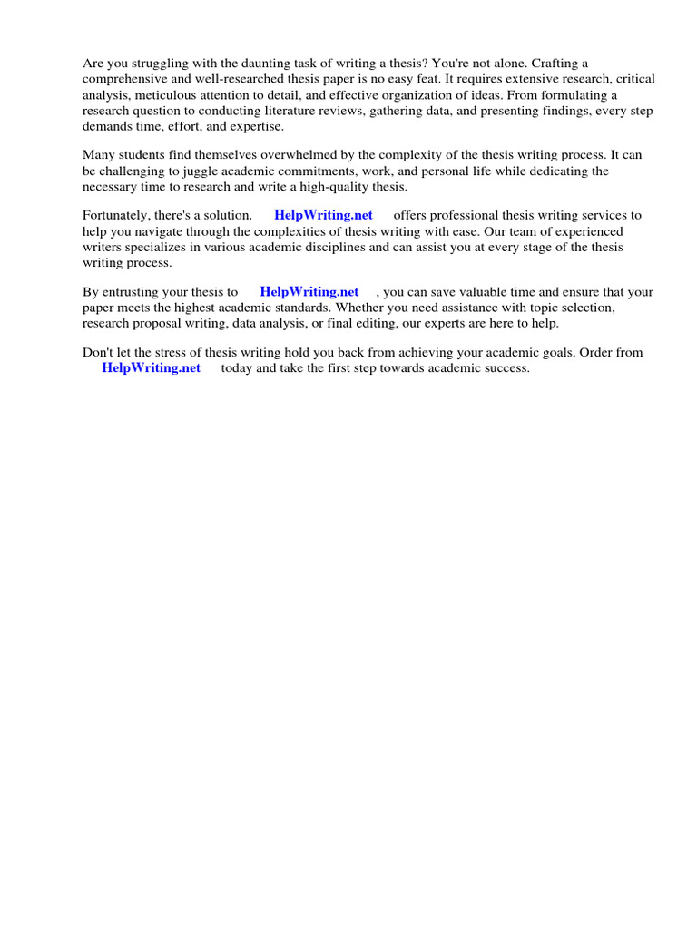 Example of a Complete Thesis Paper | PDF | Thesis | Microorganism