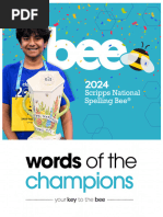 Spelling Bee Word Lists 2024 | PDF | Spelling | Competition