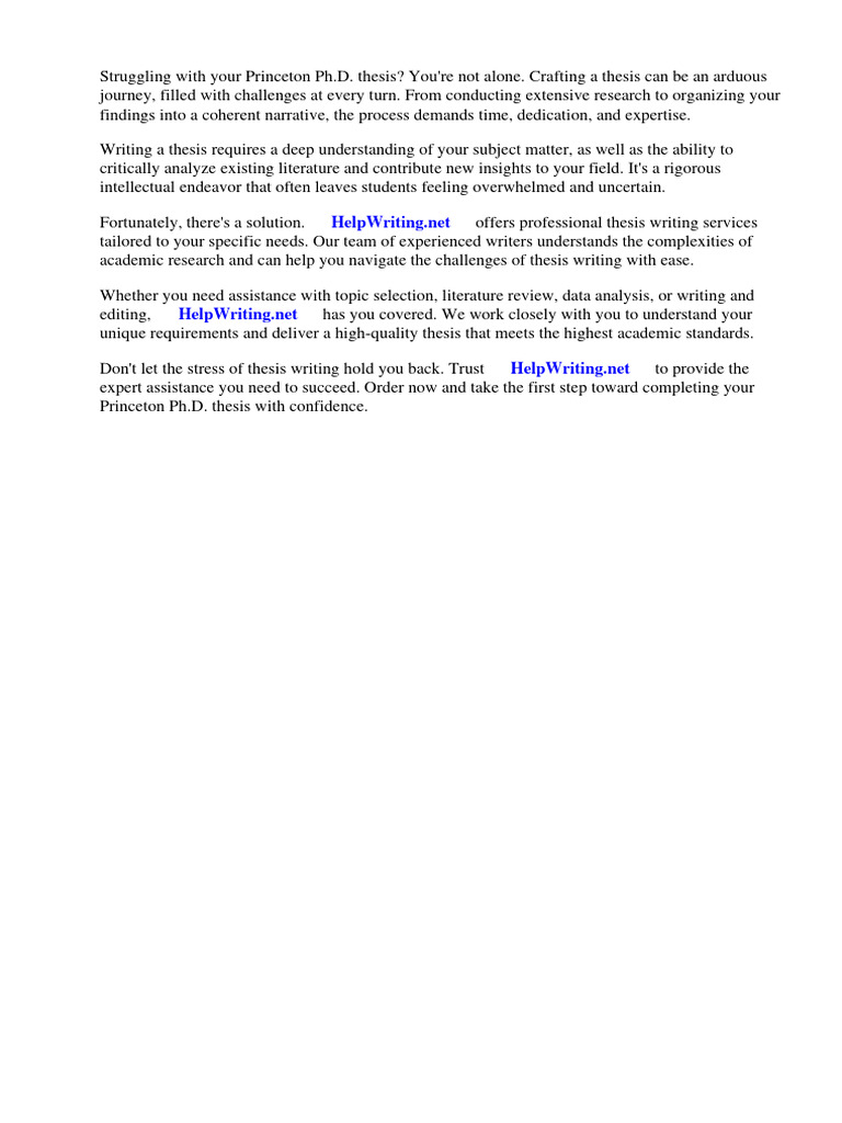 Princeton PHD Thesis Library | PDF | Thesis | Libraries Princeton PHD Thesis Library | PDF | Thesis | Libraries