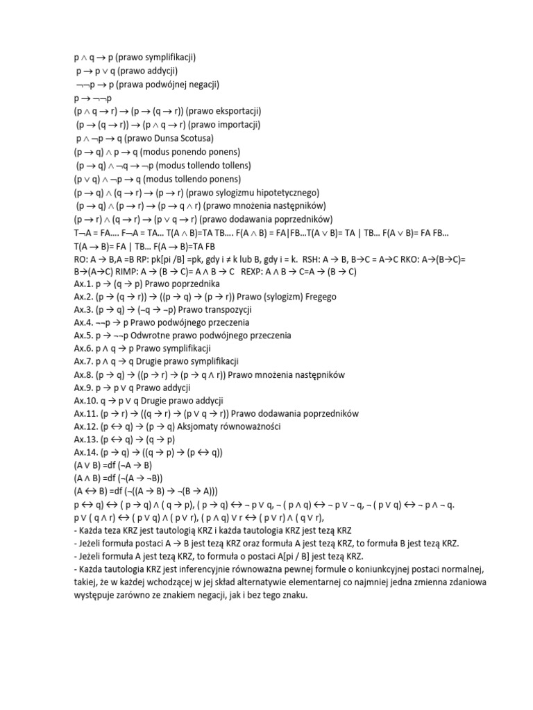 Logika 1 Essentials | PDF