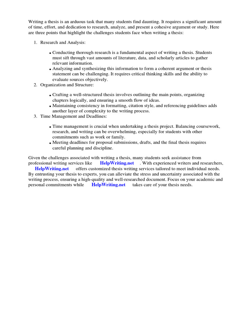 Thesis 3 Points | PDF | Essays | Thesis