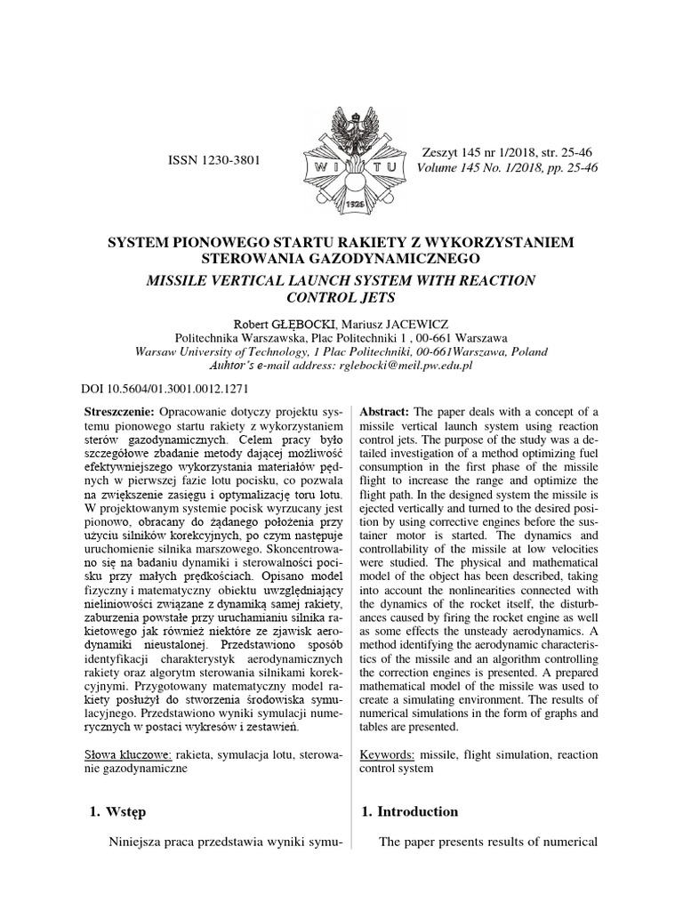 Missile Vertical Launch System With Reac | PDF