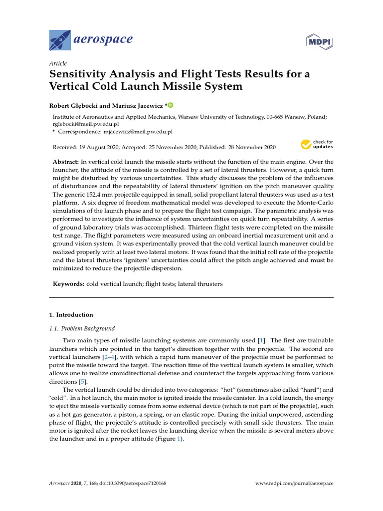 Sensitivity Analysis and Flight Tests Re | PDF | Rocket Engine | Rocket