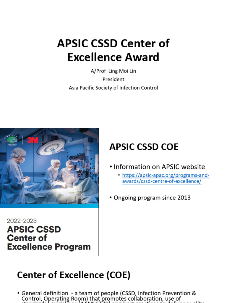 Apsic CSSD Coe Award 2023 | PDF