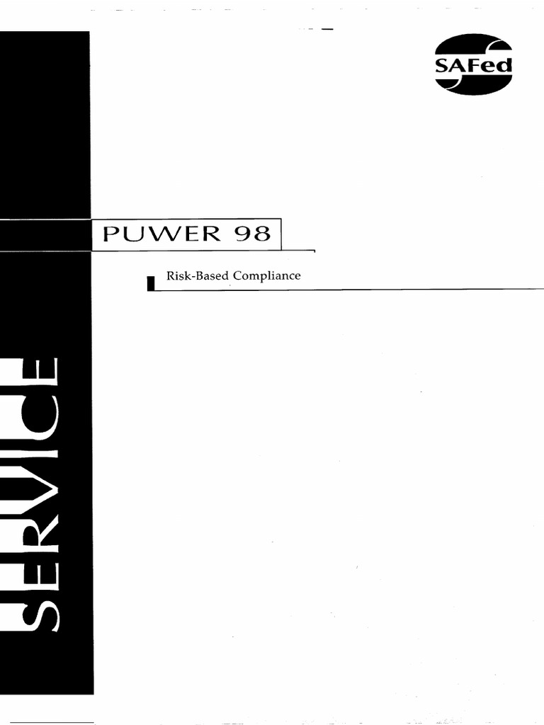 PUWER 98 - Risk Based Compliance | PDF