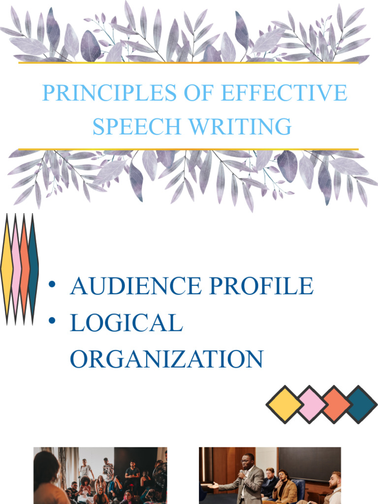 Effective Speech Writing Principles | PDF | Career & Growth