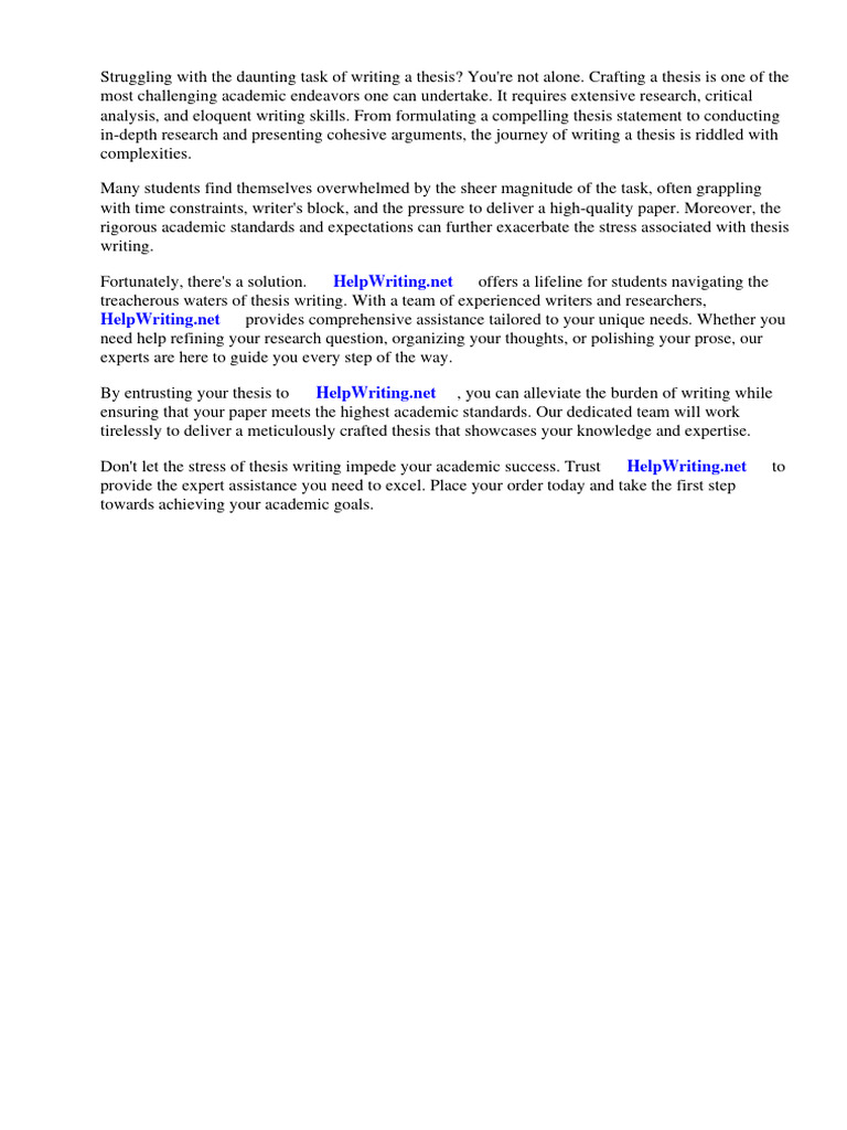 Tu Thesis Online | PDF