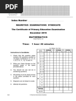 PSAC Grade 6 Mathematics 2024 | PDF