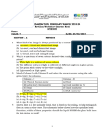 Sample Paper Tallentex Class 8th | PDF | Physical Sciences