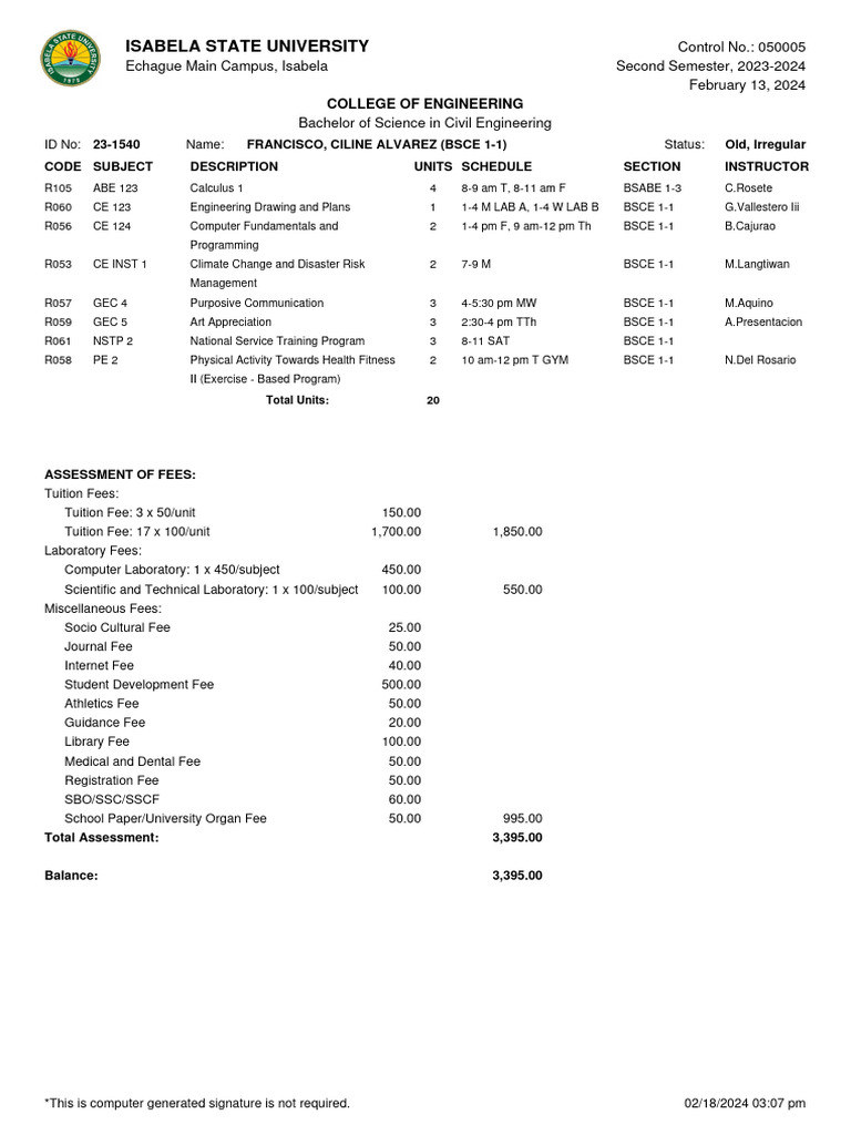 Isu Assessment Form 02182024 | PDF