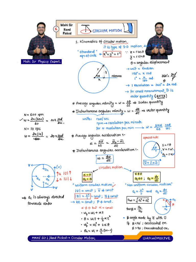 05 Circular Motion | PDF