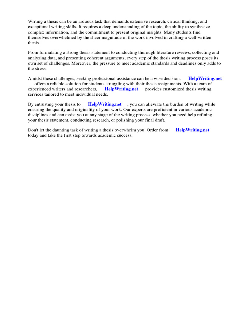 Example of Informative Essay With Thesis Statement | PDF | Essays | Thesis