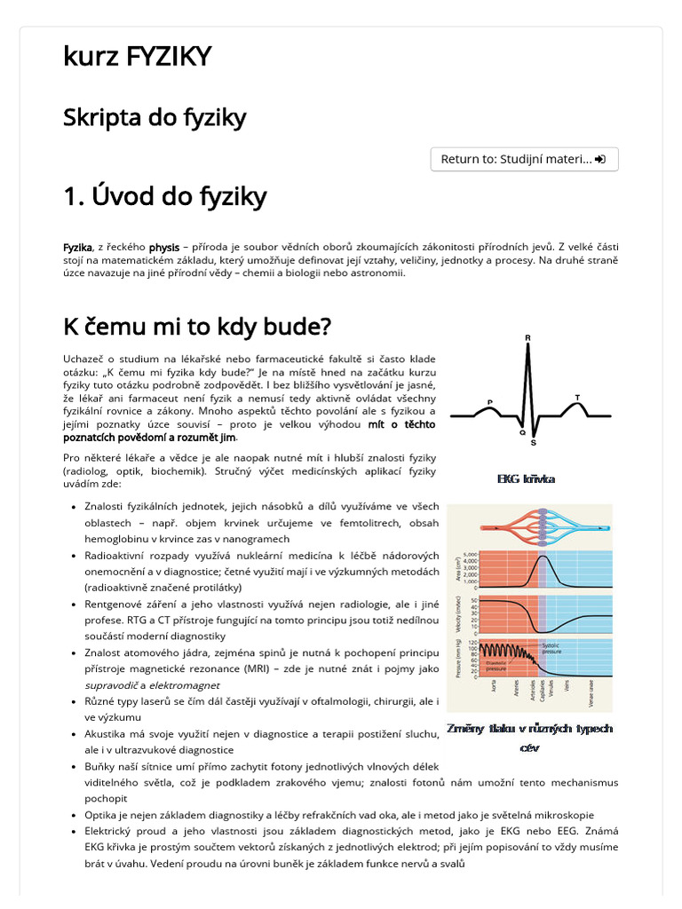 Skripta Do Fyziky | PDF