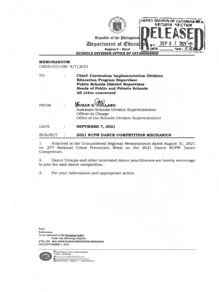 2021 NCPW Dance Competition Mechanics | PDF