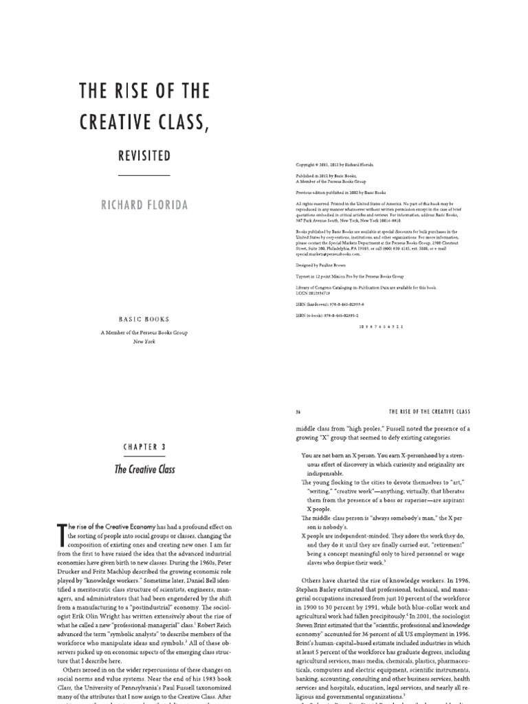 The Creative Class Revisited FLorida | PDF