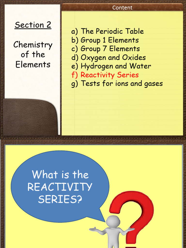 IGCSE Chemistry Section 2 Lesson 4 | PDF