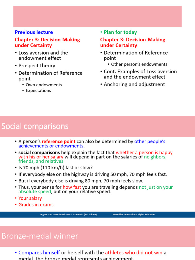 3.4 Chapter 3 - Decision-Making Under Certainty - Lecture 6 - Anchoring ...