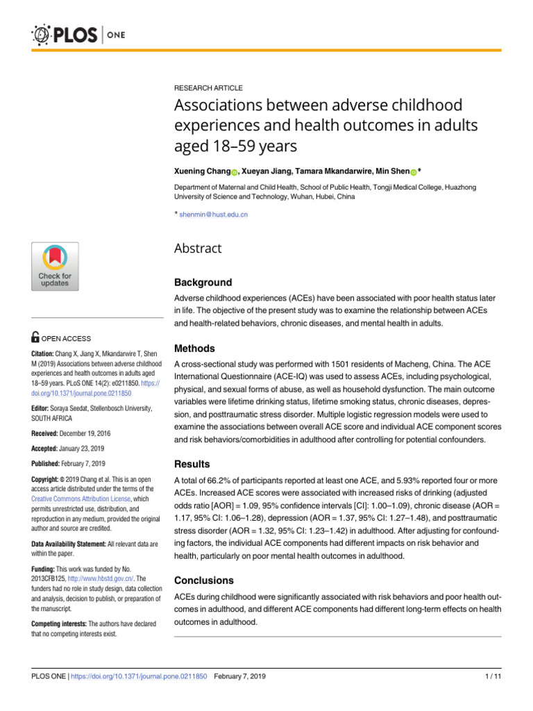 ACE IQ Si Comorbiditati | PDF | Survey Methodology | Public Health