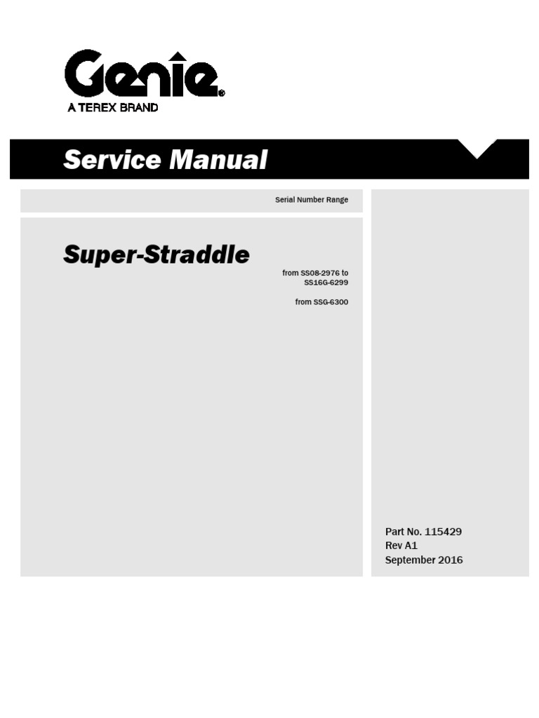 Service Manual: Super-Straddle | PDF | Technology & Engineering