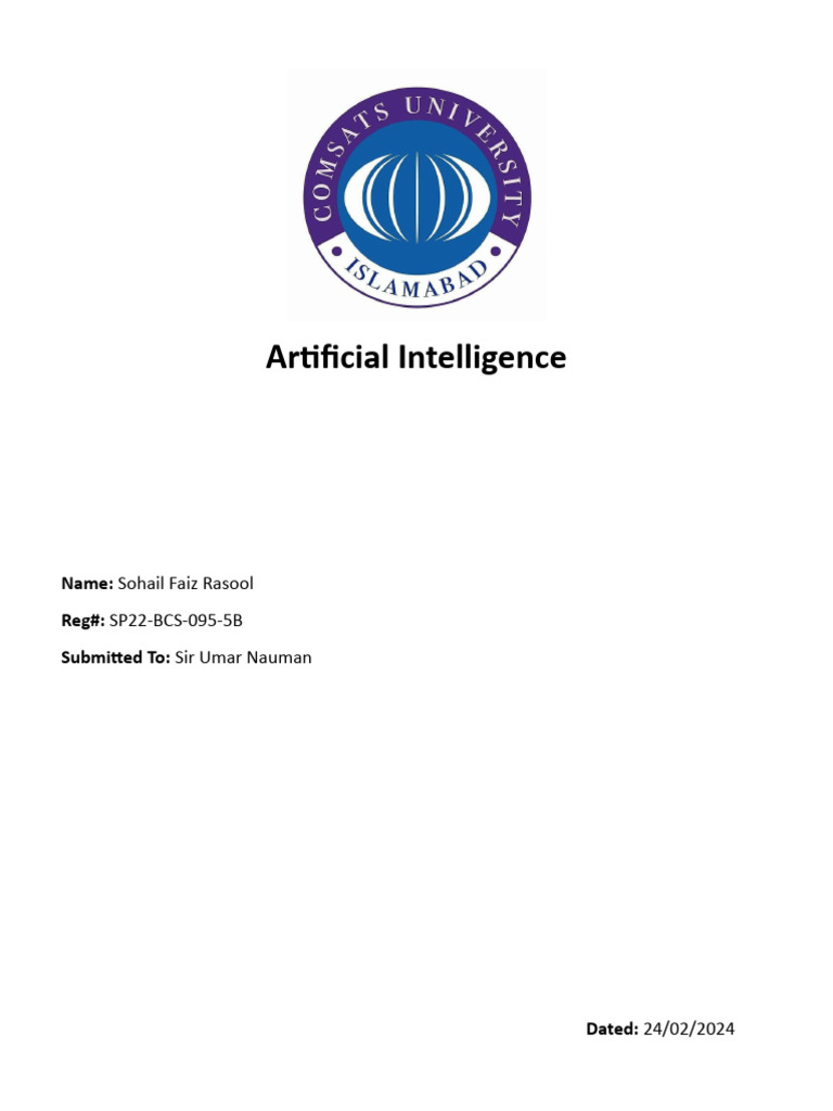 sp22bcs095 HW01 Weakandstrongai | PDF