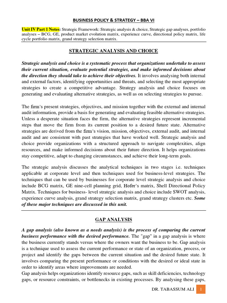 Unit Iv Part 1 Notes Bpands Pdf