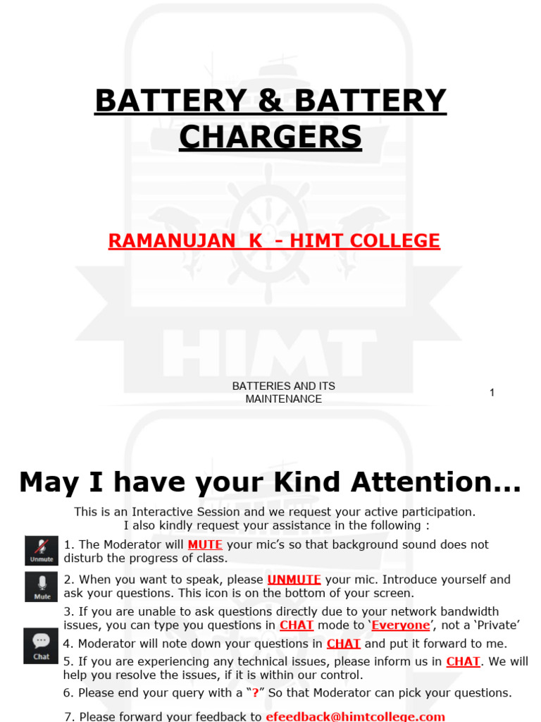Eto Unit - (6) Battery& Battery Charging | PDF | Rechargeable Battery ...