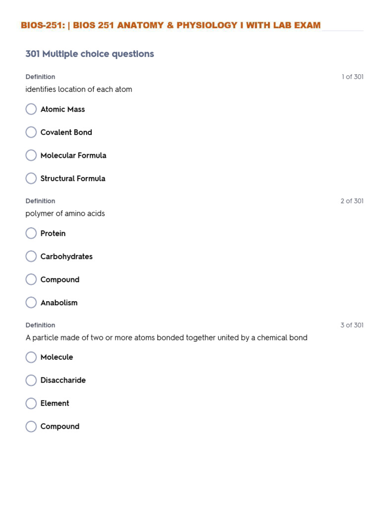 Chemistry & Biology Quiz Prep | PDF | Proteins | Acid