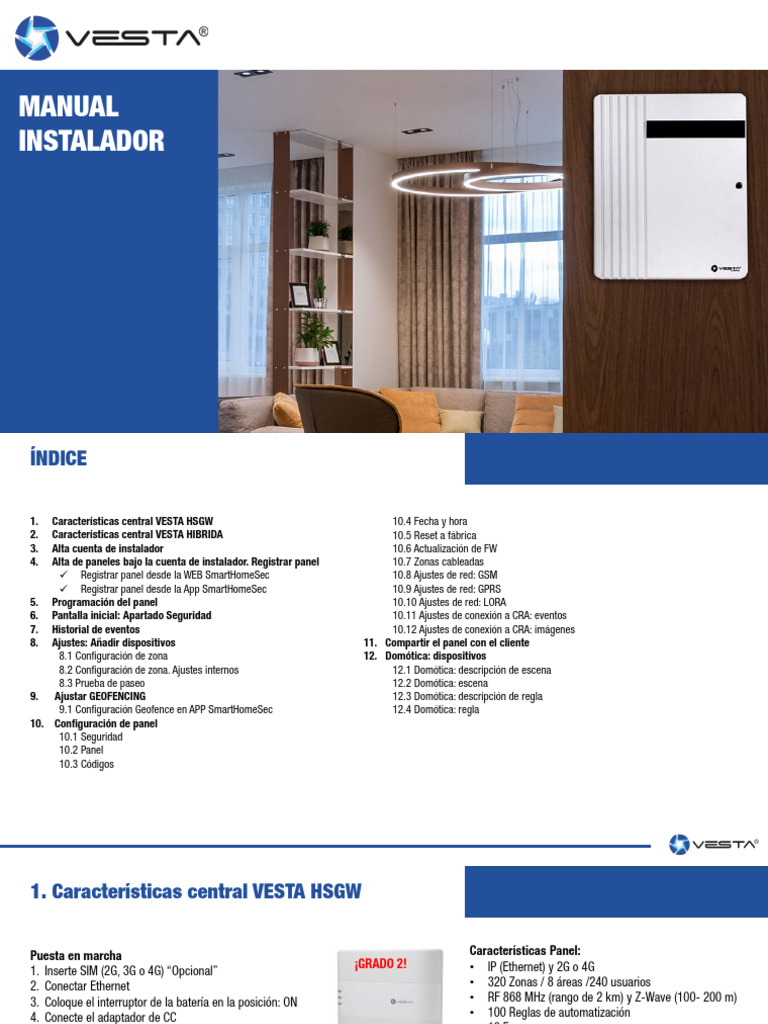 Manual Instalador Vesta | PDF | Aplicación movil | 3 G