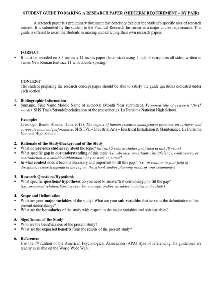 Research Paper Guide for Students | PDF | Citation | Human Communication